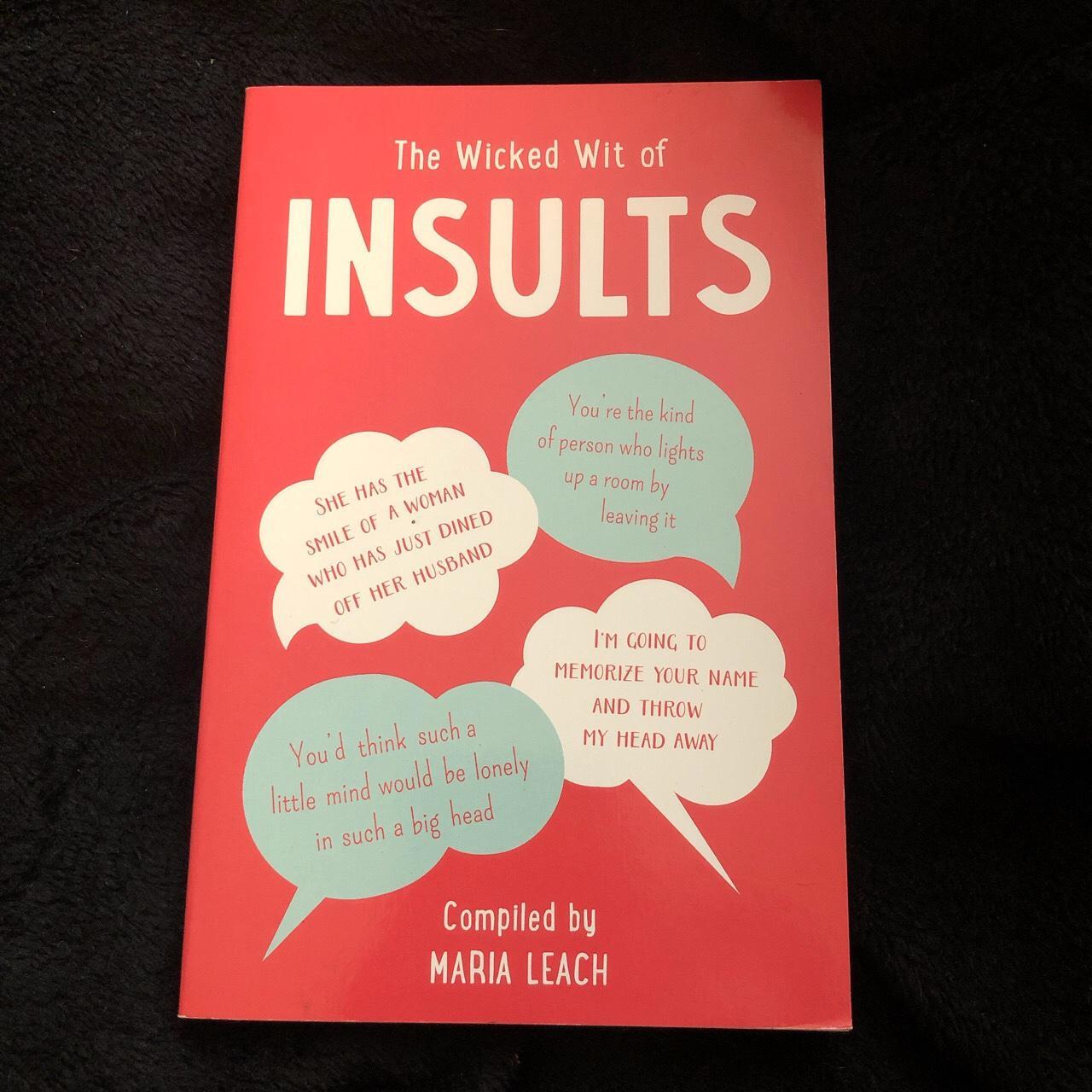 The Wicked Wit of Insults - Maria Leach Paperback... - Depop