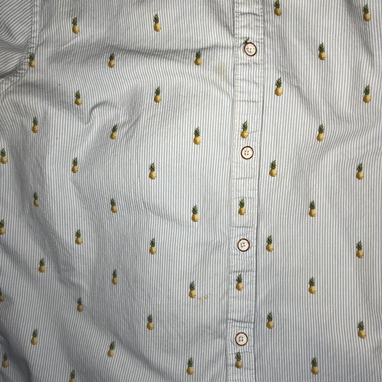 Denim & Flower Ricky Singh Pineapple Button Up Has... - Depop