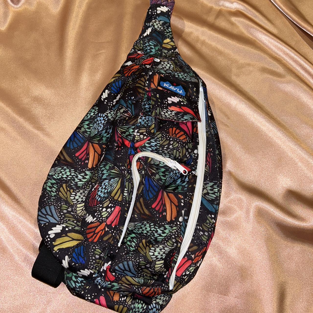 Kavu butterfly pattern side book bag - Depop