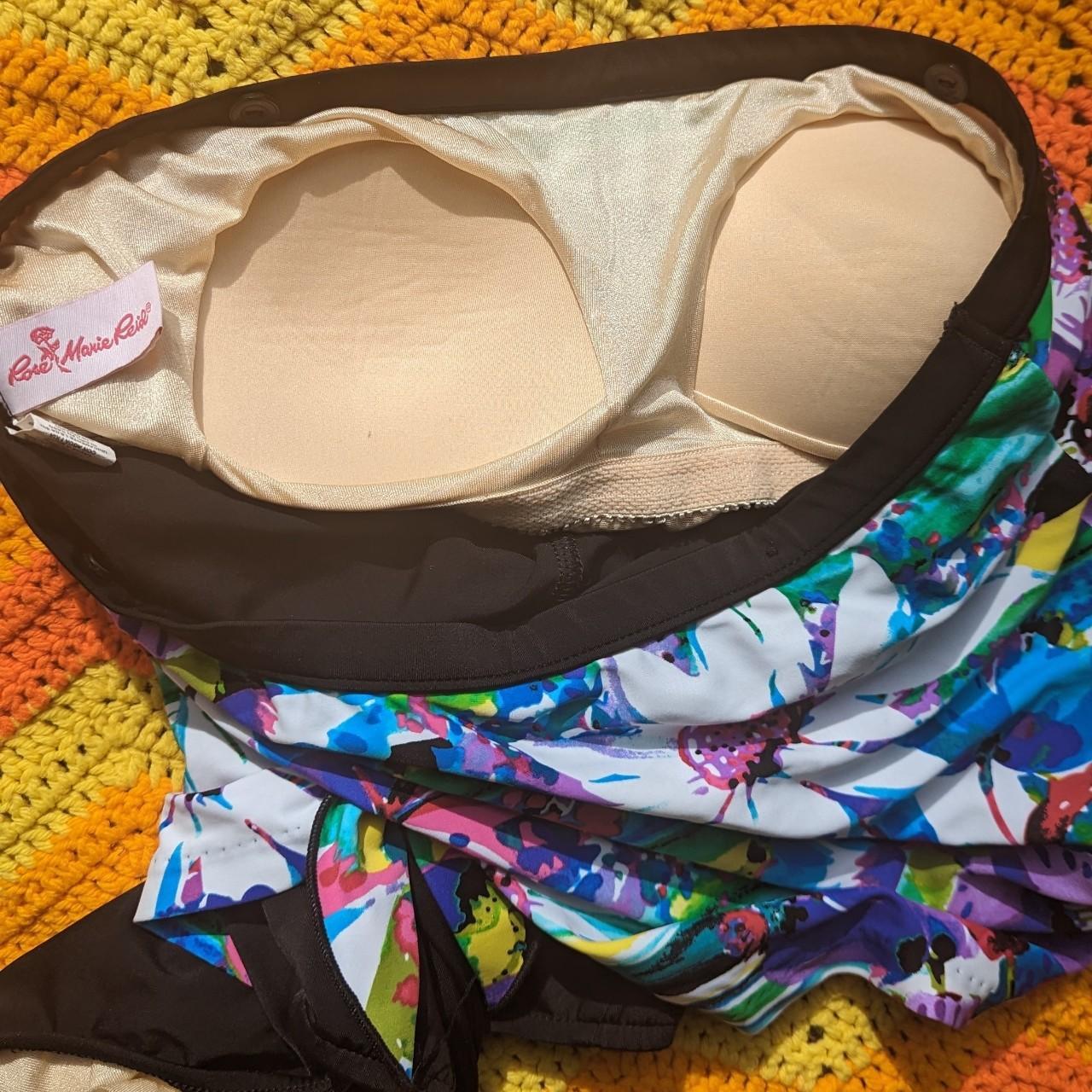 Rose Marie Reed strapless one piece bathing suit.... - Depop