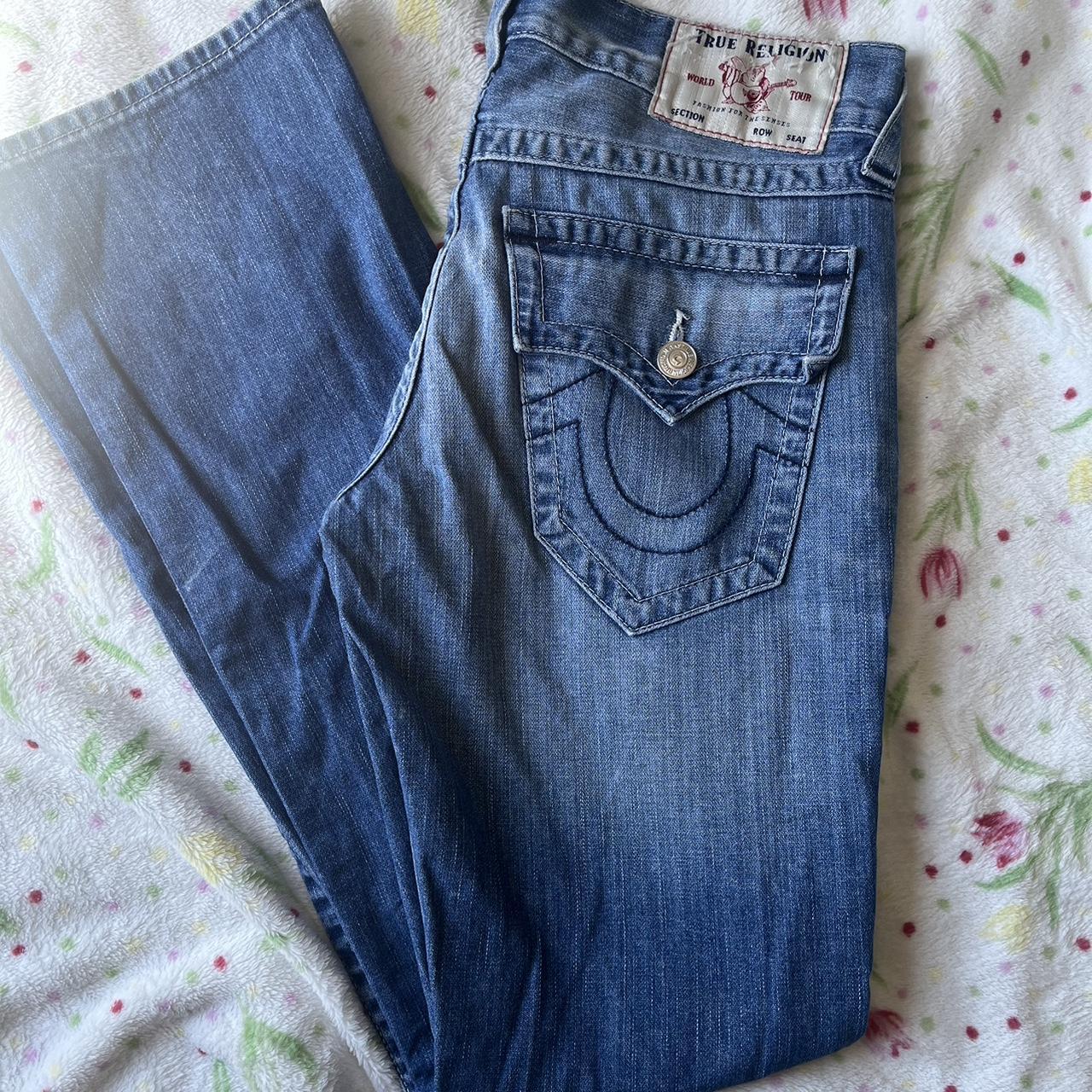 Ricky straight leg jeans True religion Cut in the... - Depop