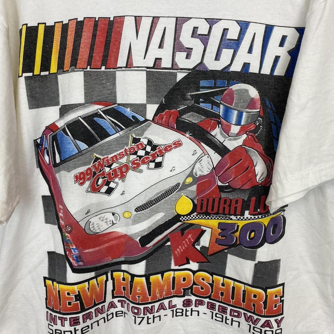 VINTAGE NASCAR T-SHIRT FRONT HIT LATE 90S USED... - Depop