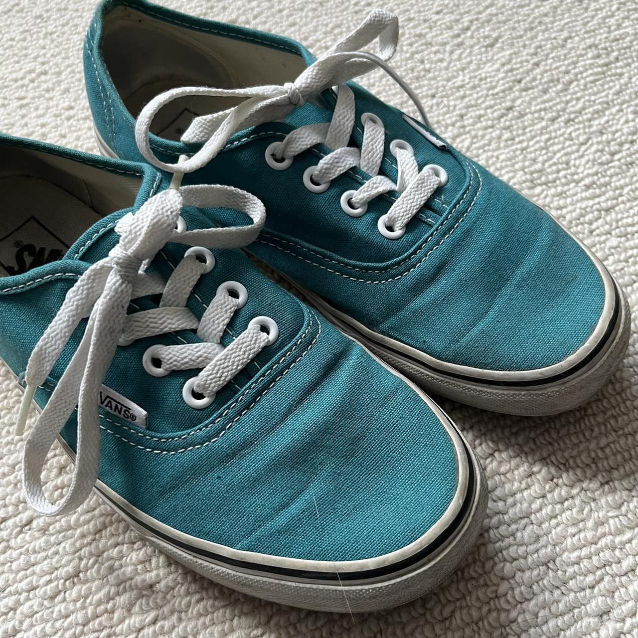 Vans Authentic Teal/Turquoise These shoes have been... - Depop