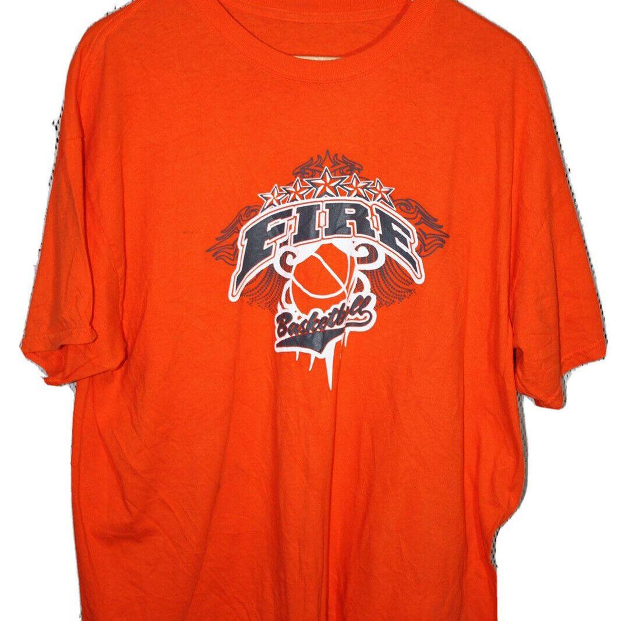 NBL T-SHIRT XL Orange Basketball Mens FIRE... - Depop