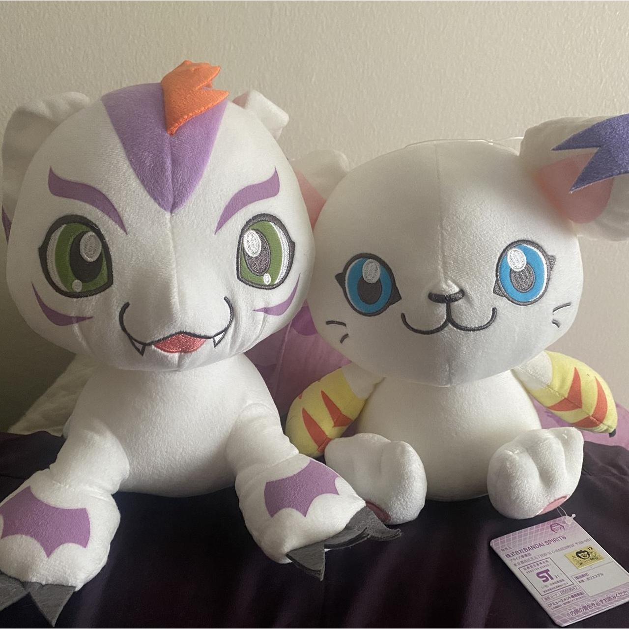Cute digimon plush bundle gatomon and gomamon These... - Depop