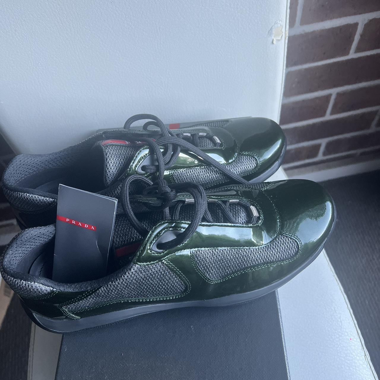 Prada Americas Cup Green Size 8 US ( fits big 9.5... - Depop