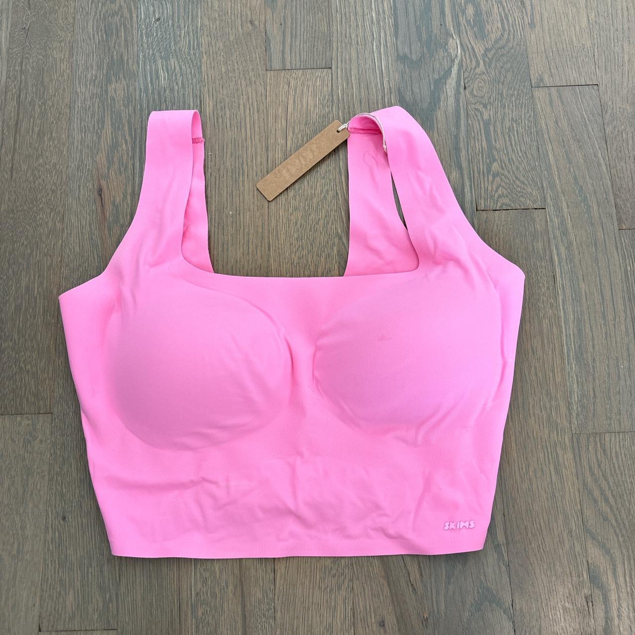 Skims Pink Scoop Tank • size medium dd • new with... - Depop