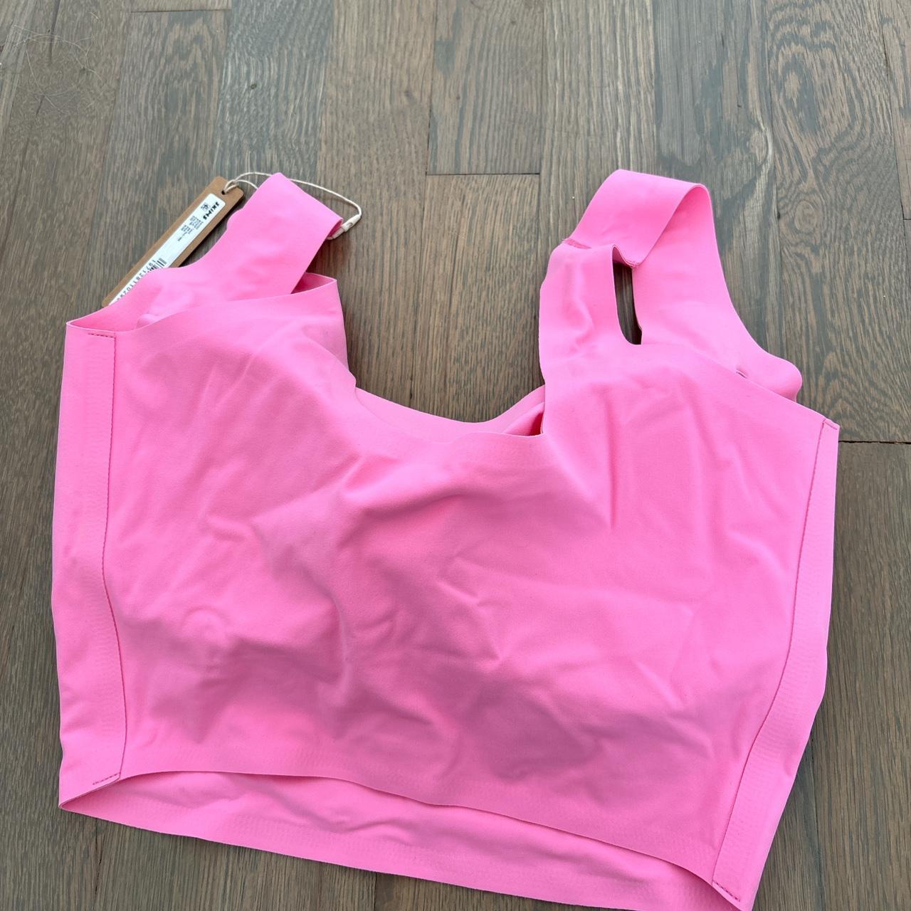 Skims Pink Scoop Tank • size medium dd • new with... - Depop