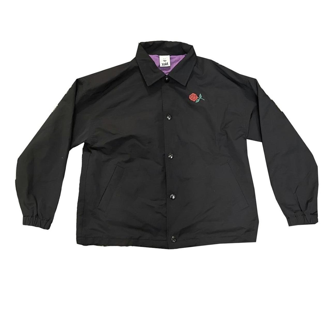 X-Girl Japanese Brand Streetwear Logo Nylon Jacket... - Depop