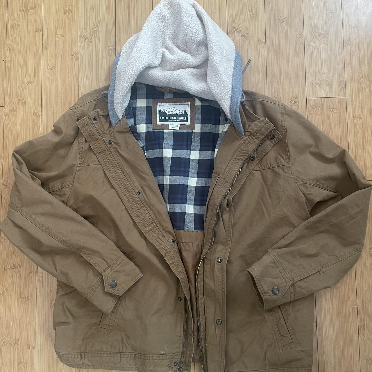 American Eagle hooded Jacket - Depop