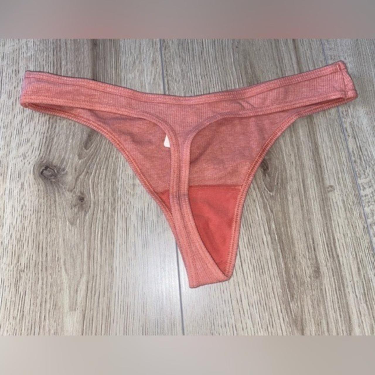victorias secret pink thong panty open to bundles... - Depop