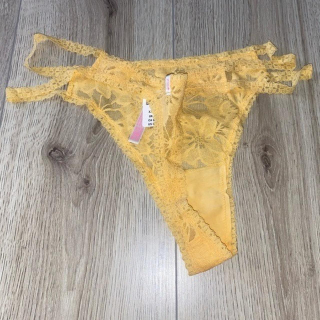 victorias secret pink thong panty open to bundles... - Depop