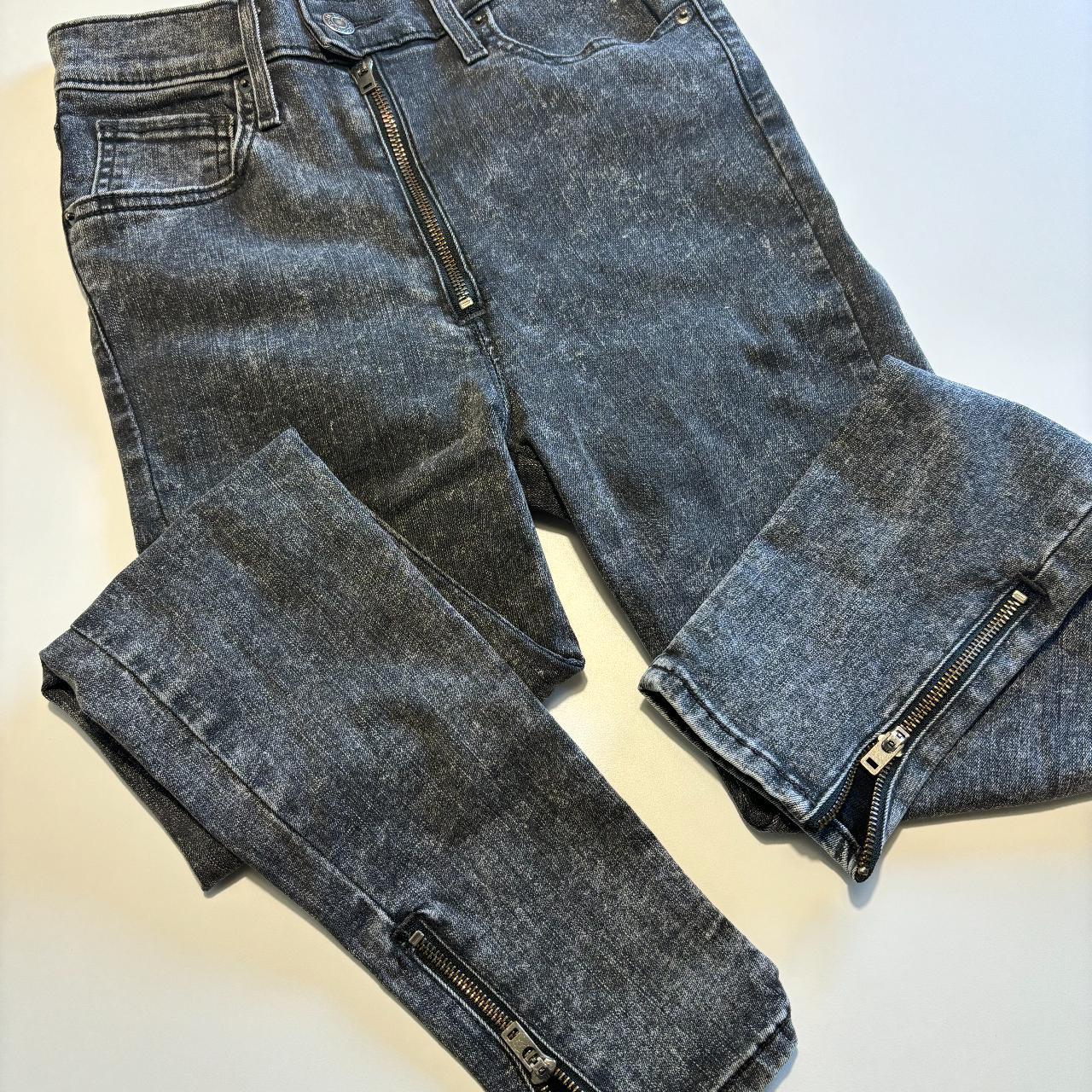 HIGH WAIST SKINNY JEANS // Women's size 28 high... | Depop