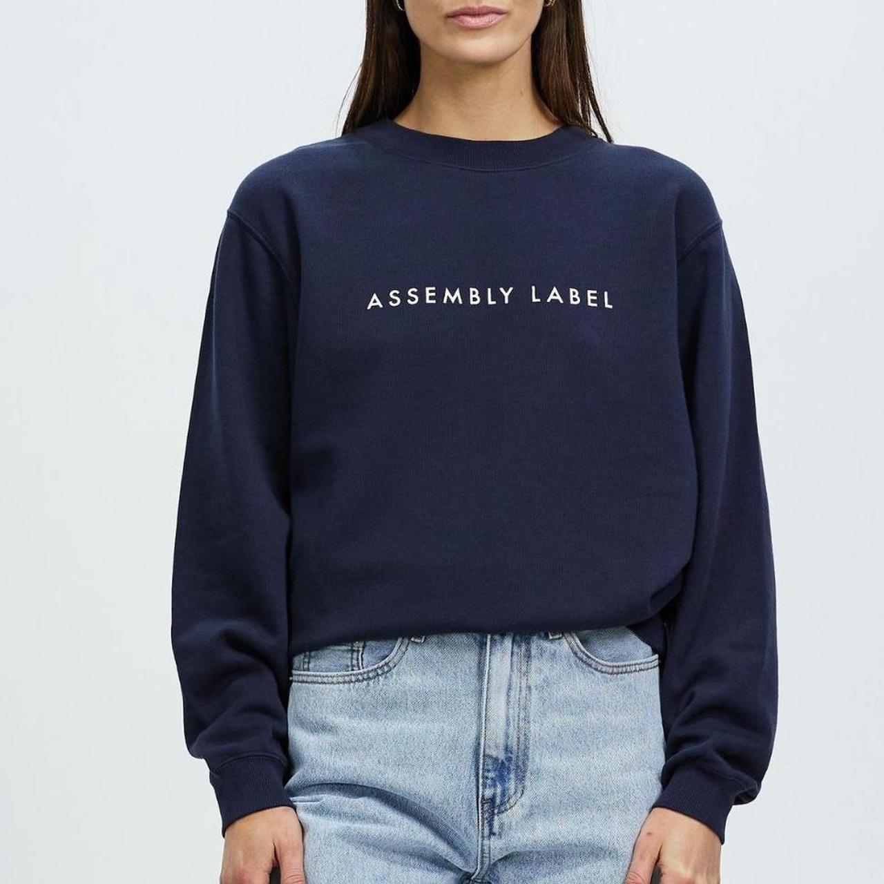 navy blue assembly label sweater RRP $90 size 10... | Depop