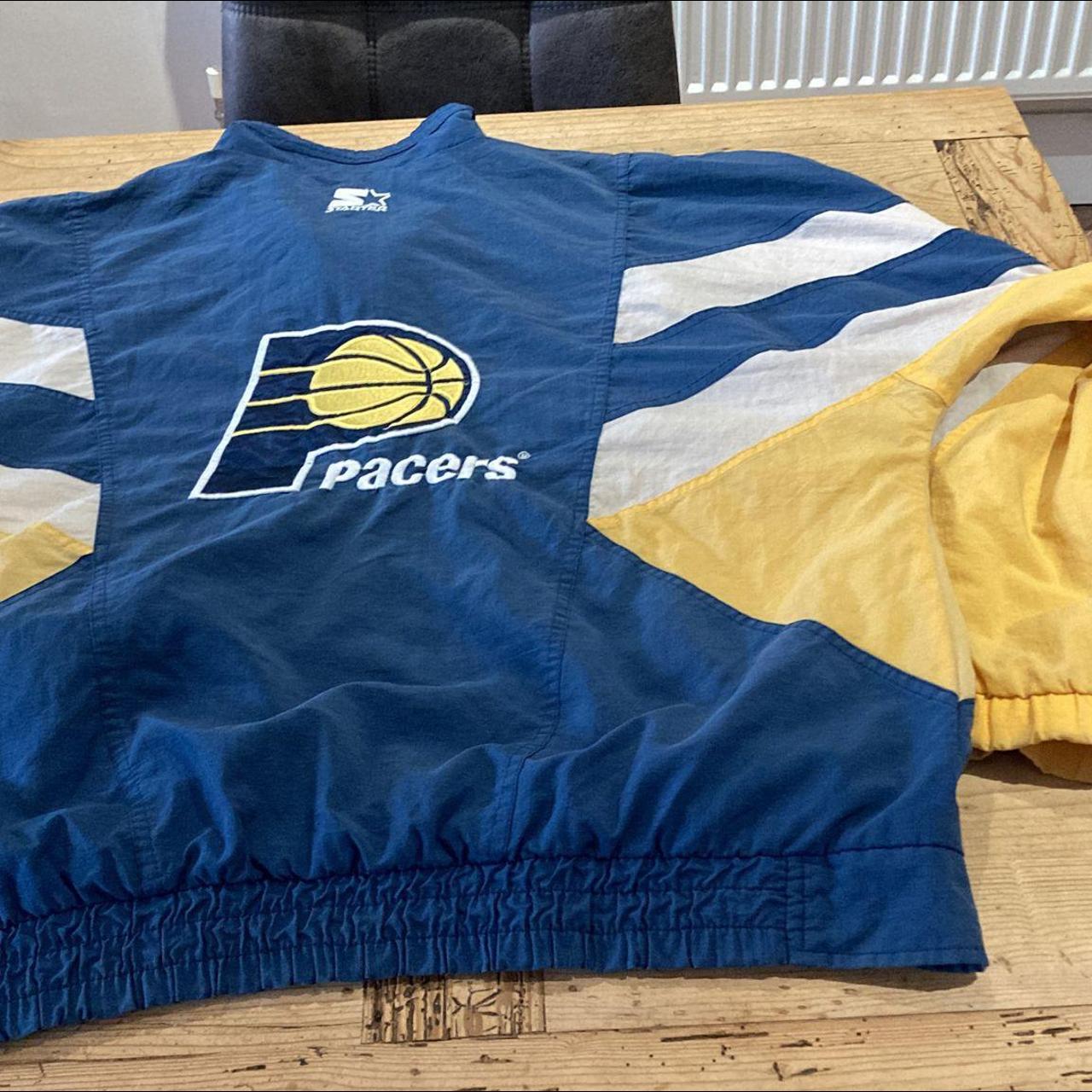 Vintage NBA pacers pullover jacket. - Depop