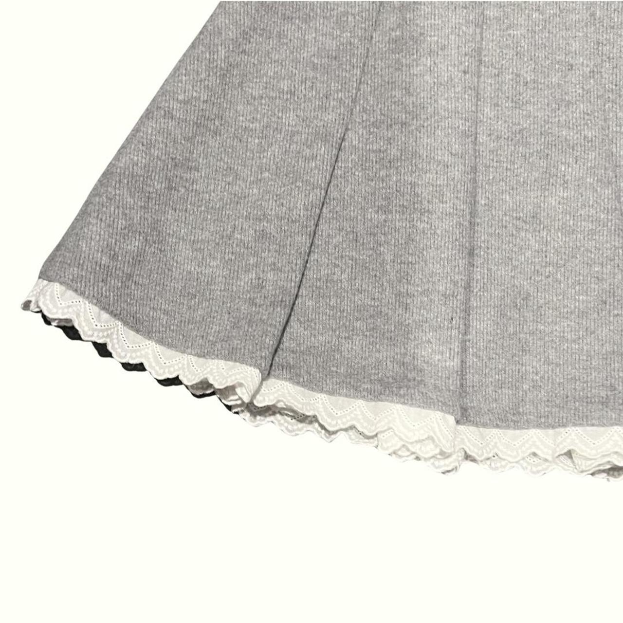 shushu/tong shushutong rare light grey wool a line... - Depop