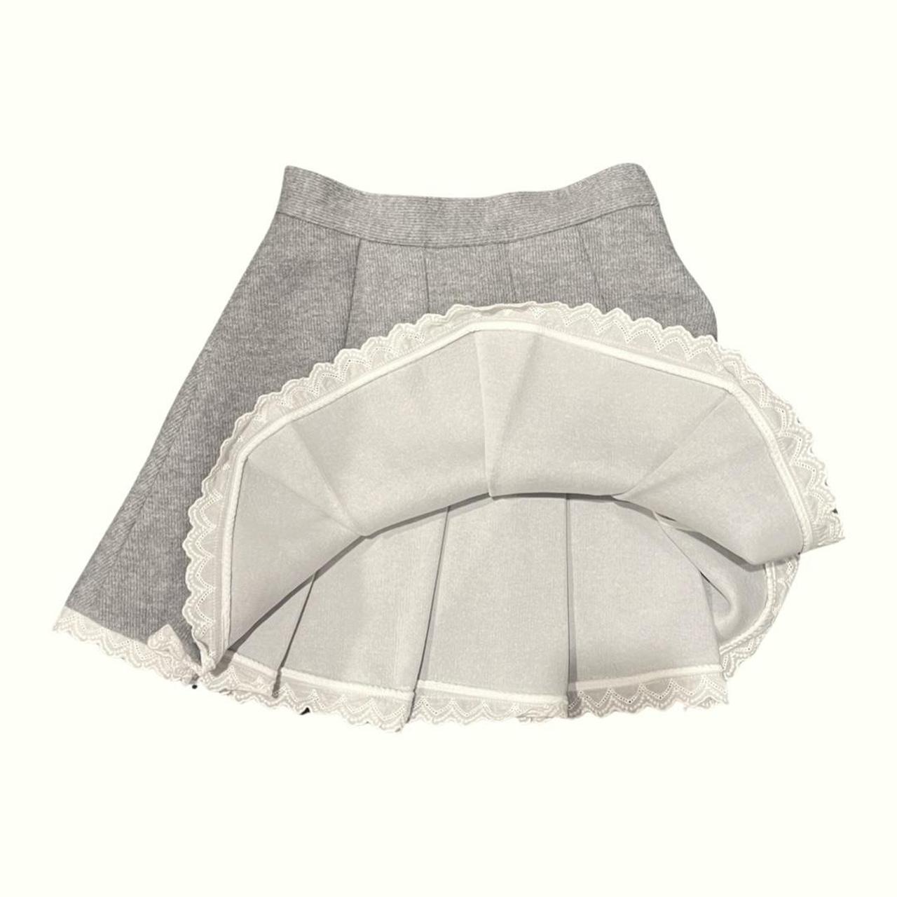 shushu/tong shushutong rare light grey wool a line... - Depop