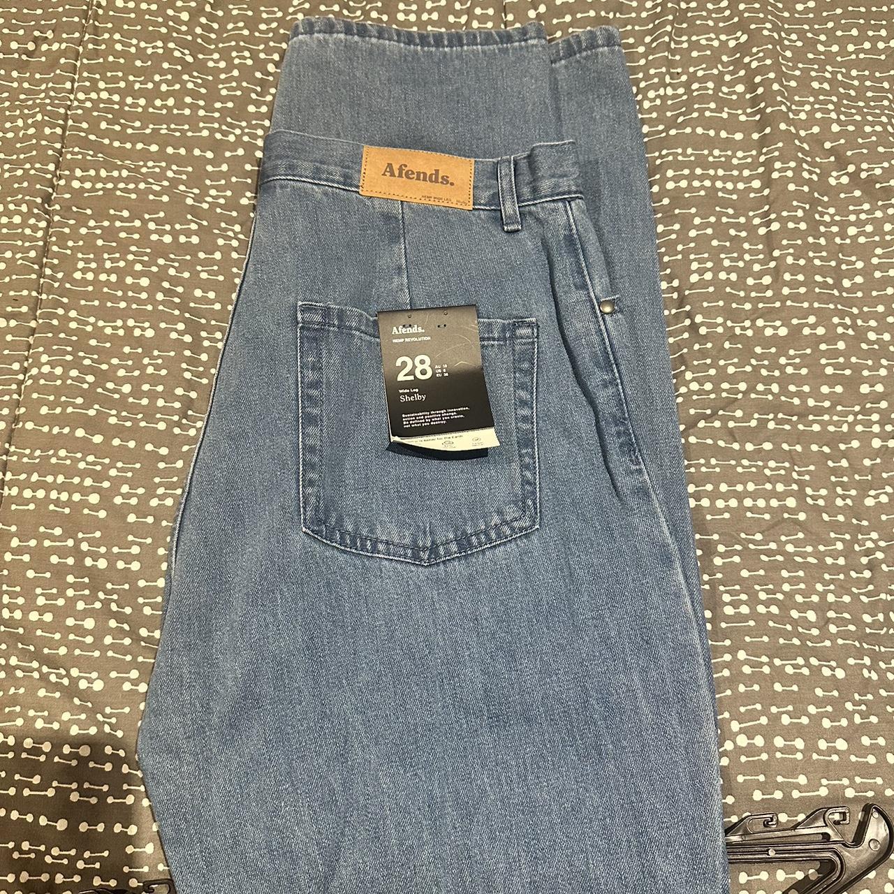 Afends Shelby wide leg jeans. Size 28/size 10 Never... - Depop