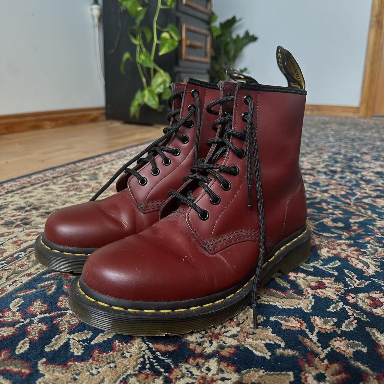 Selling my red docs!! Barely worn, in great... - Depop