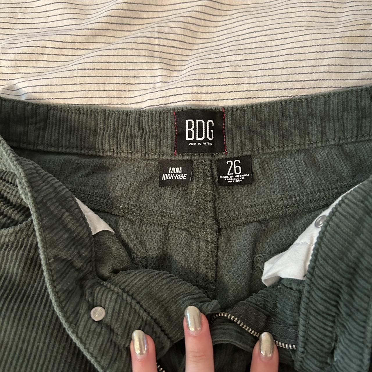 Green corduroy pants - Depop