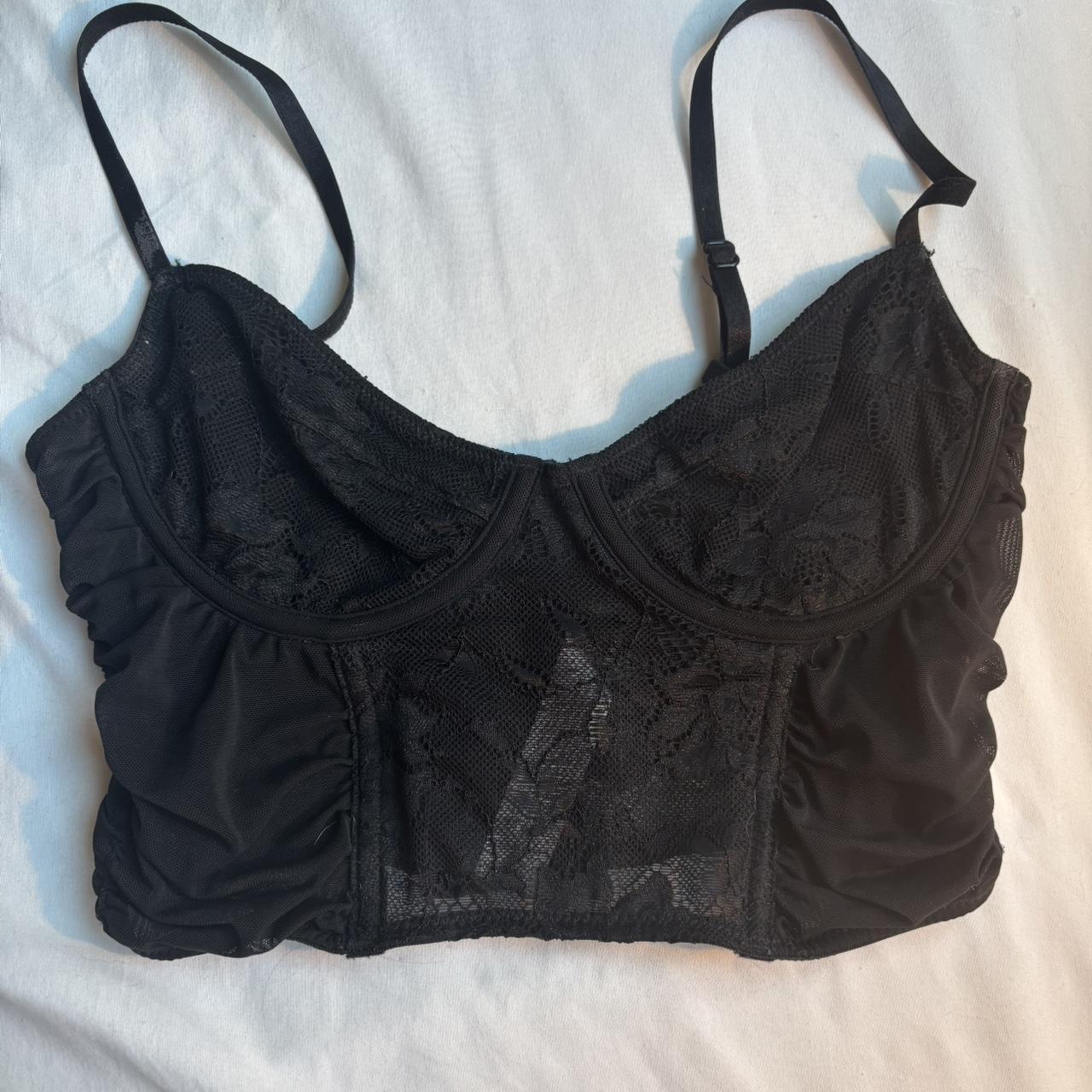Black lace corset top Glassons Fits small | Depop