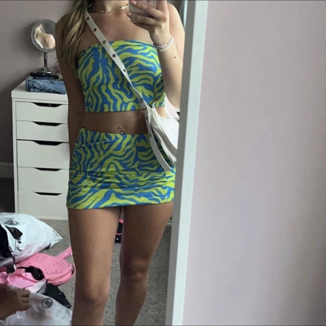 Primark festival 2 piece Size xs/6 Worn once Open... - Depop