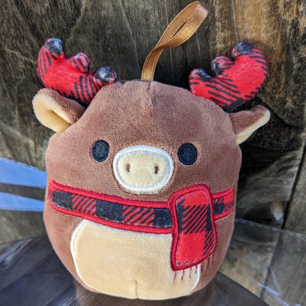 Squishmallow Alfred the reindeer Ornament plush... - Depop