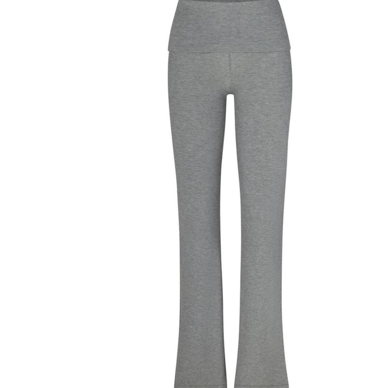 grey SKIMS fold over pants! 🤍 super comfy and soft... - Depop