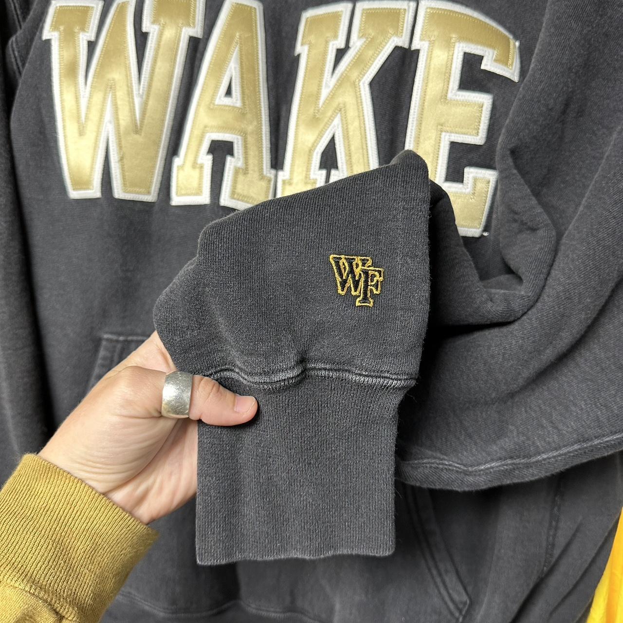 Vintage Wake forest thick Spongey Hoodie Men’s L - Depop