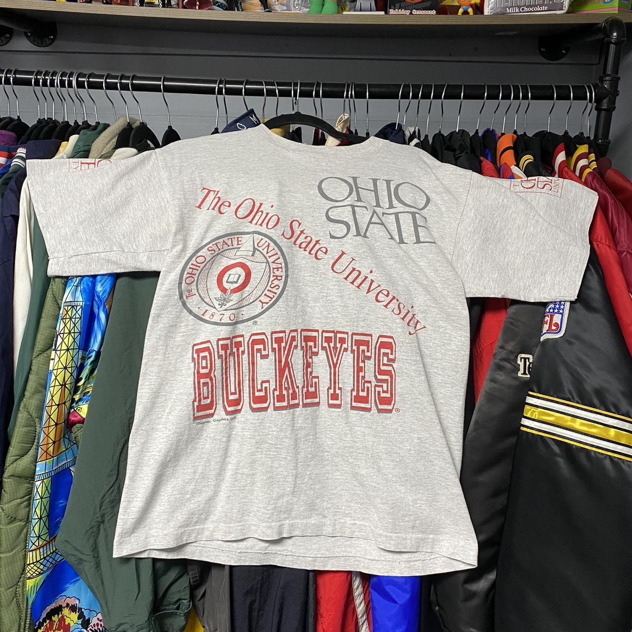 Vintage 90s Ohio State Buckeyes Tee Size Large - Depop