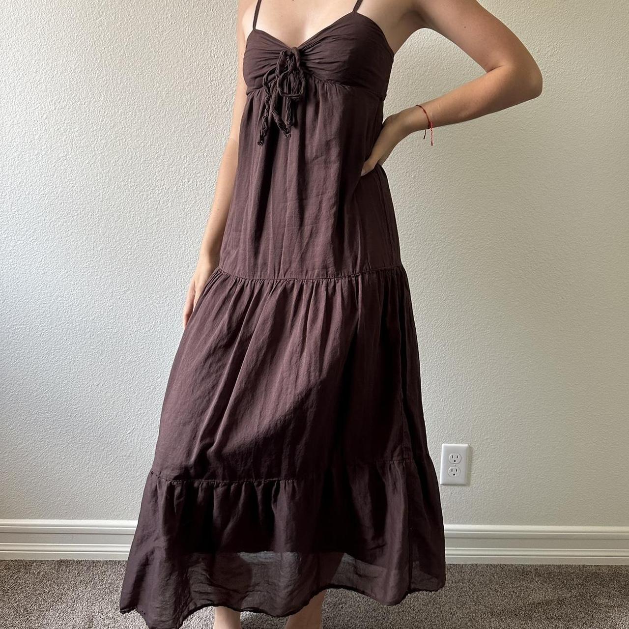 Mossimo Women's Brown Dress | Depop