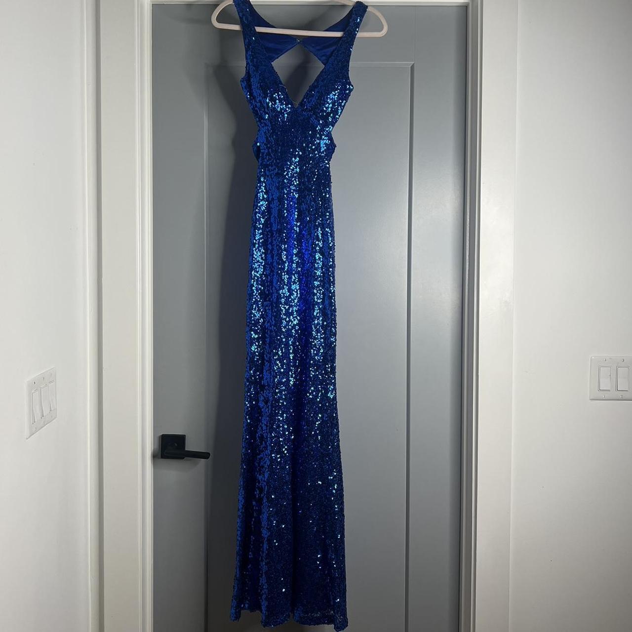 stunning blue red carpet Jovani evening gown 💙 worn... - Depop