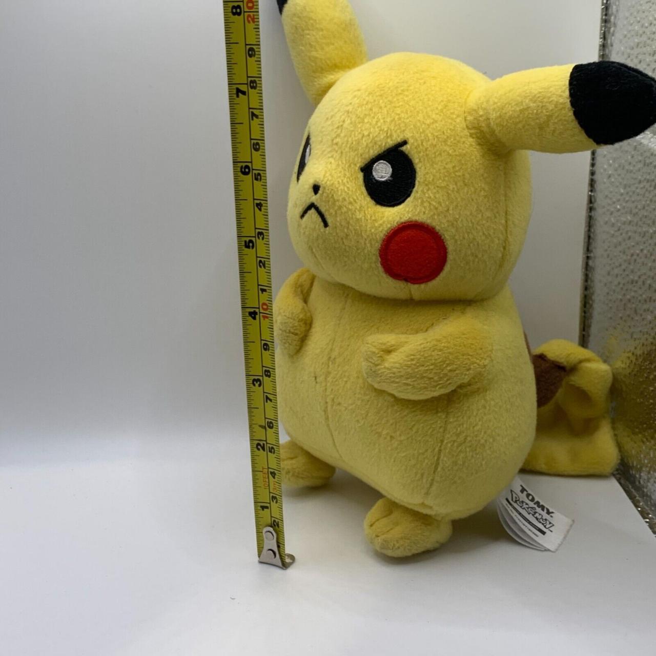Tomy Pokemon Pikachu Grumpy Angry Cuddly Soft toy... - Depop