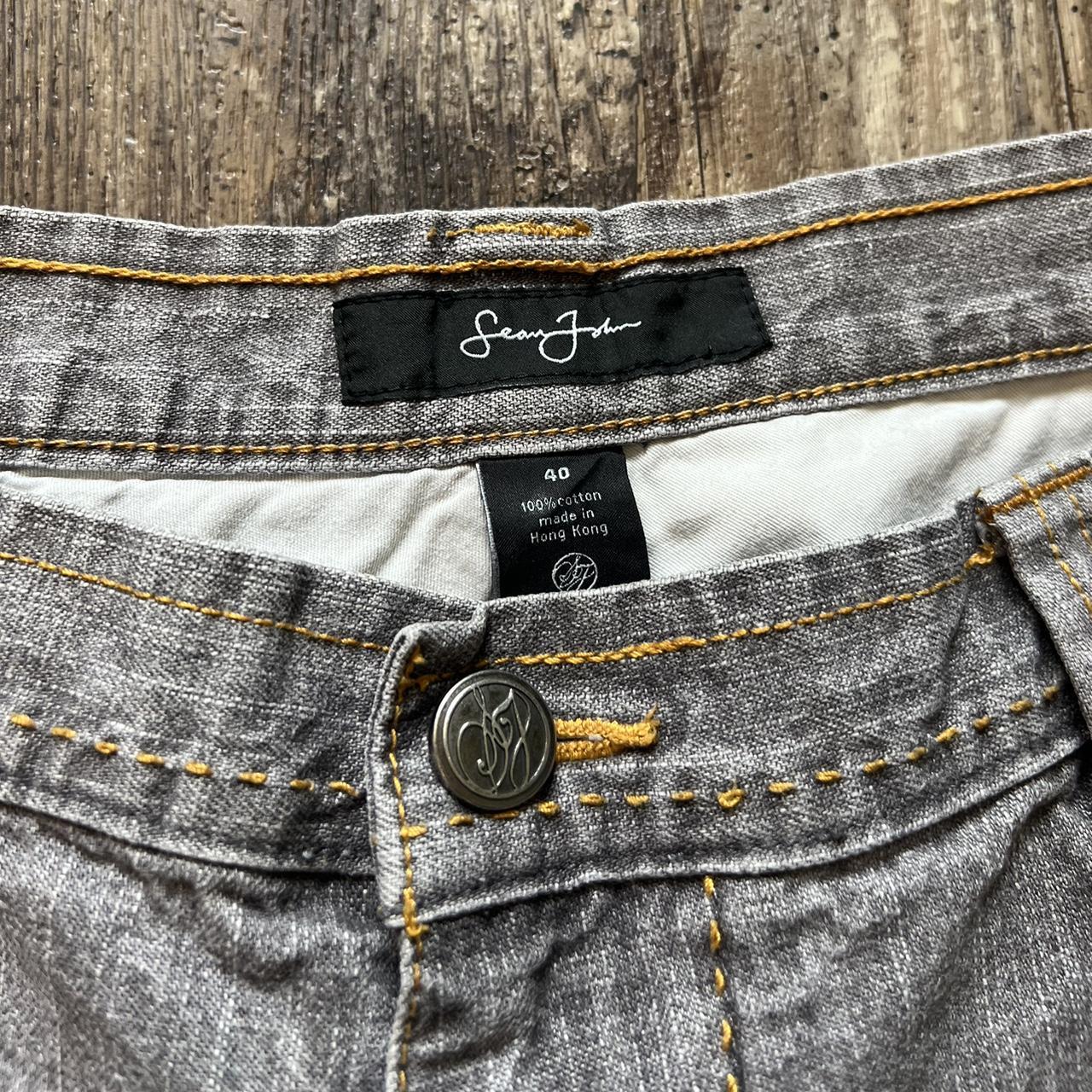 Gray Sean John Jeans w/ Pocket Embroidery W 40 A... - Depop