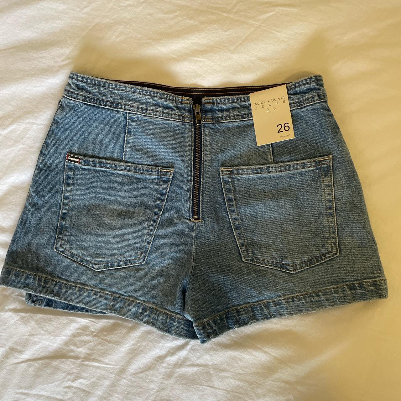 Alice + Olivia Jeans - NWT denim mini skort Soooo... - Depop