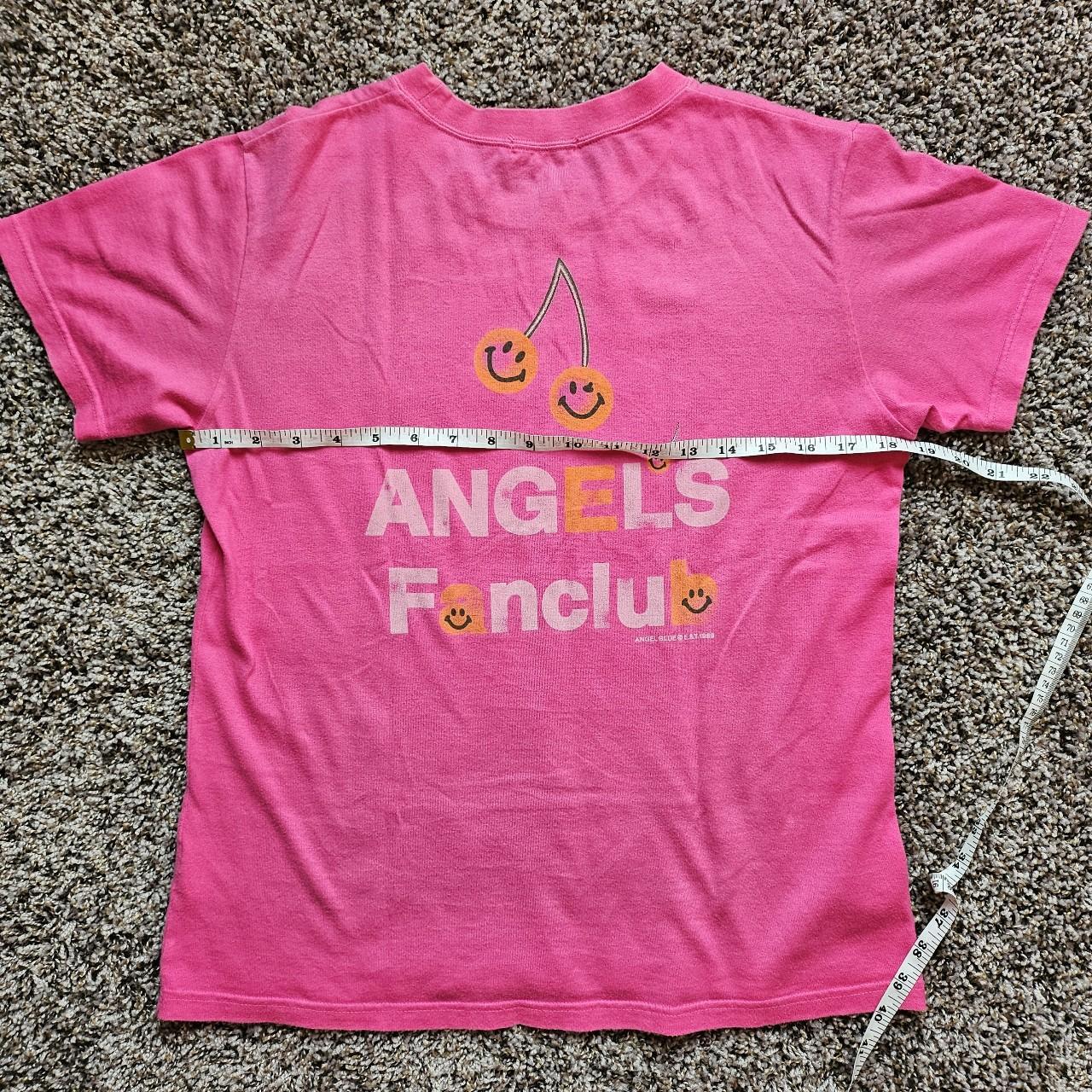 🐰 angel blue "angel's fanclub" tshirt 🍓 size L,... - Depop
