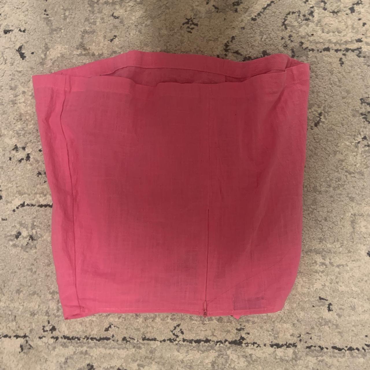 🩹Edikted pink skirt with tie -never been worn... - Depop