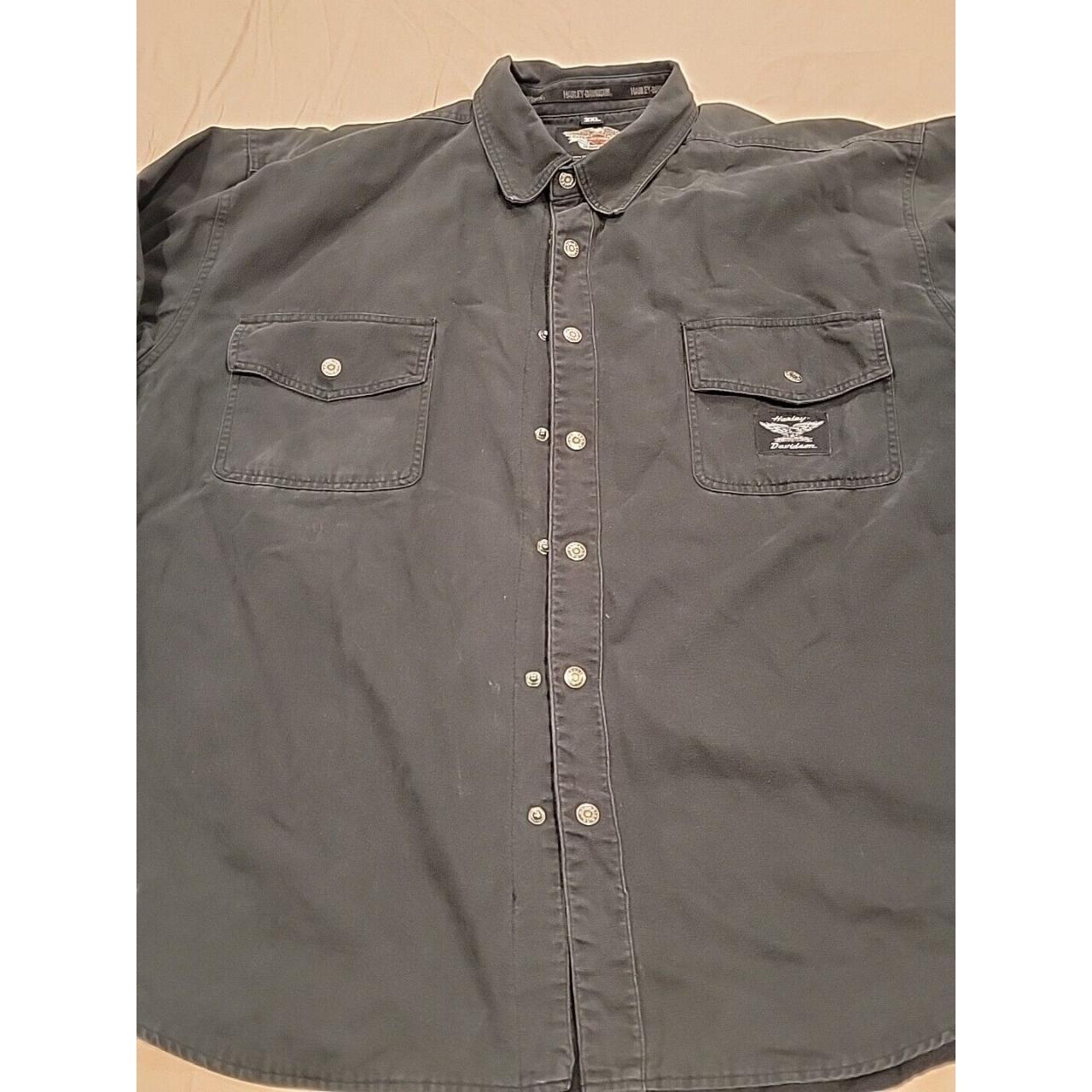 Harley-Davidson Lined Flannel Riding Shirt Jacket... - Depop