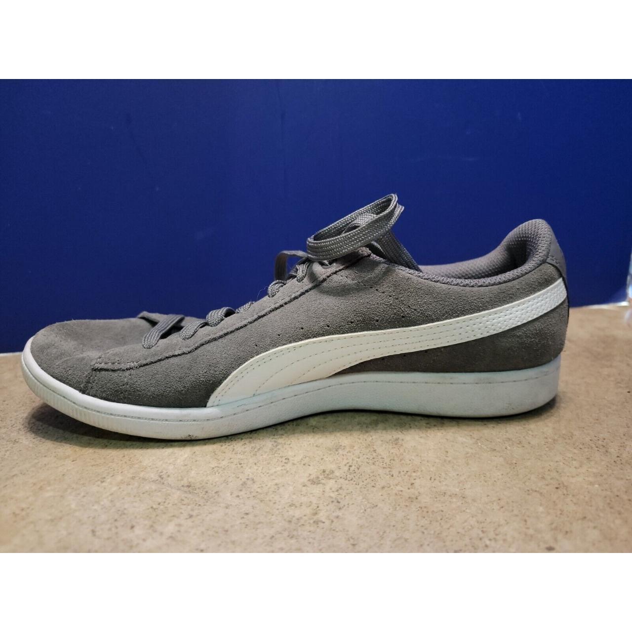 Womens Soft Foam Puma Size 9 Gray And White Sneakers... - Depop