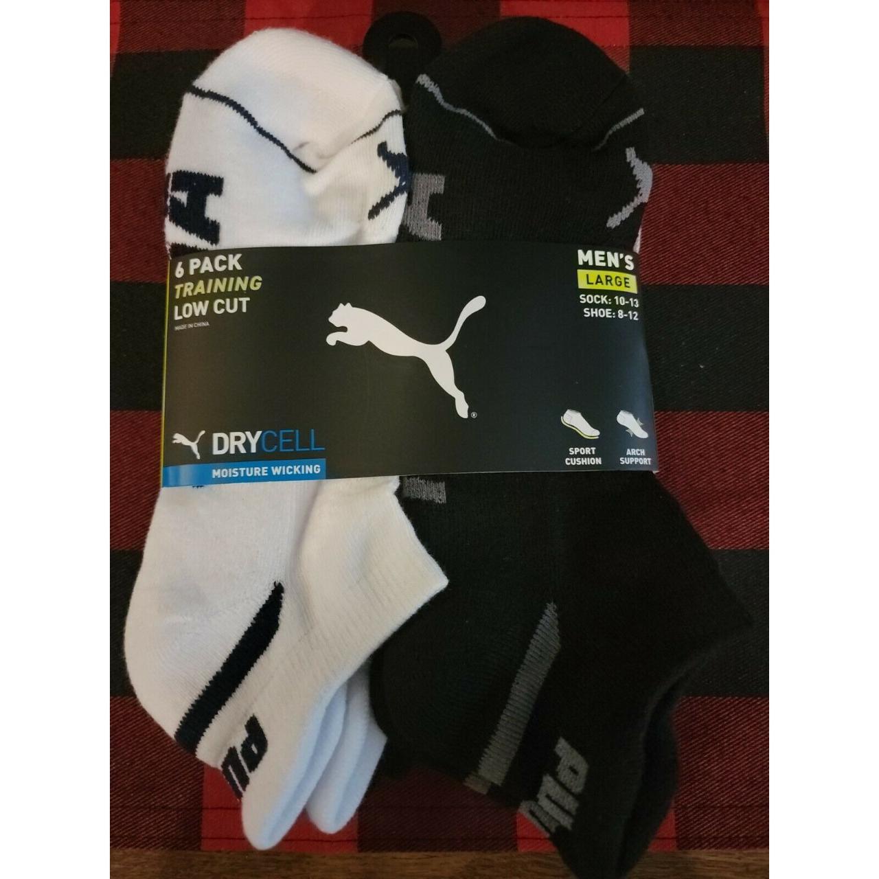 Puma Training 6 Pair Low Cut Men's Dry Cell Moisture... - Depop