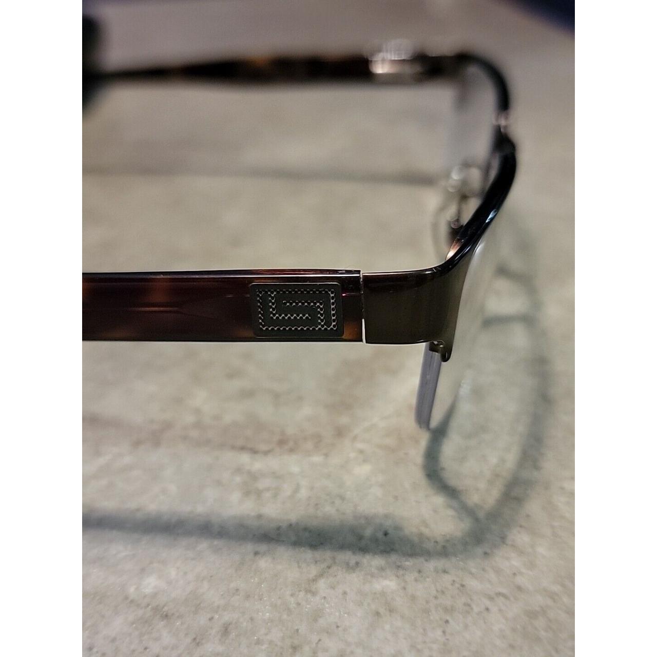 Versace 1184 1269 Brown Half Rim Eyeglasses Frames... - Depop