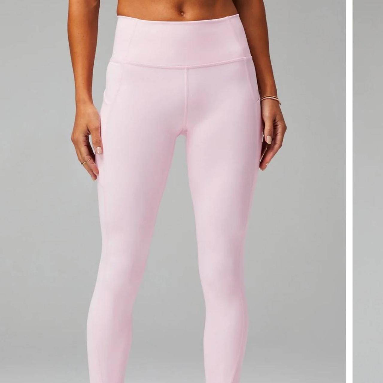 fabletics baby pink leggings (i had to search it up... - Depop