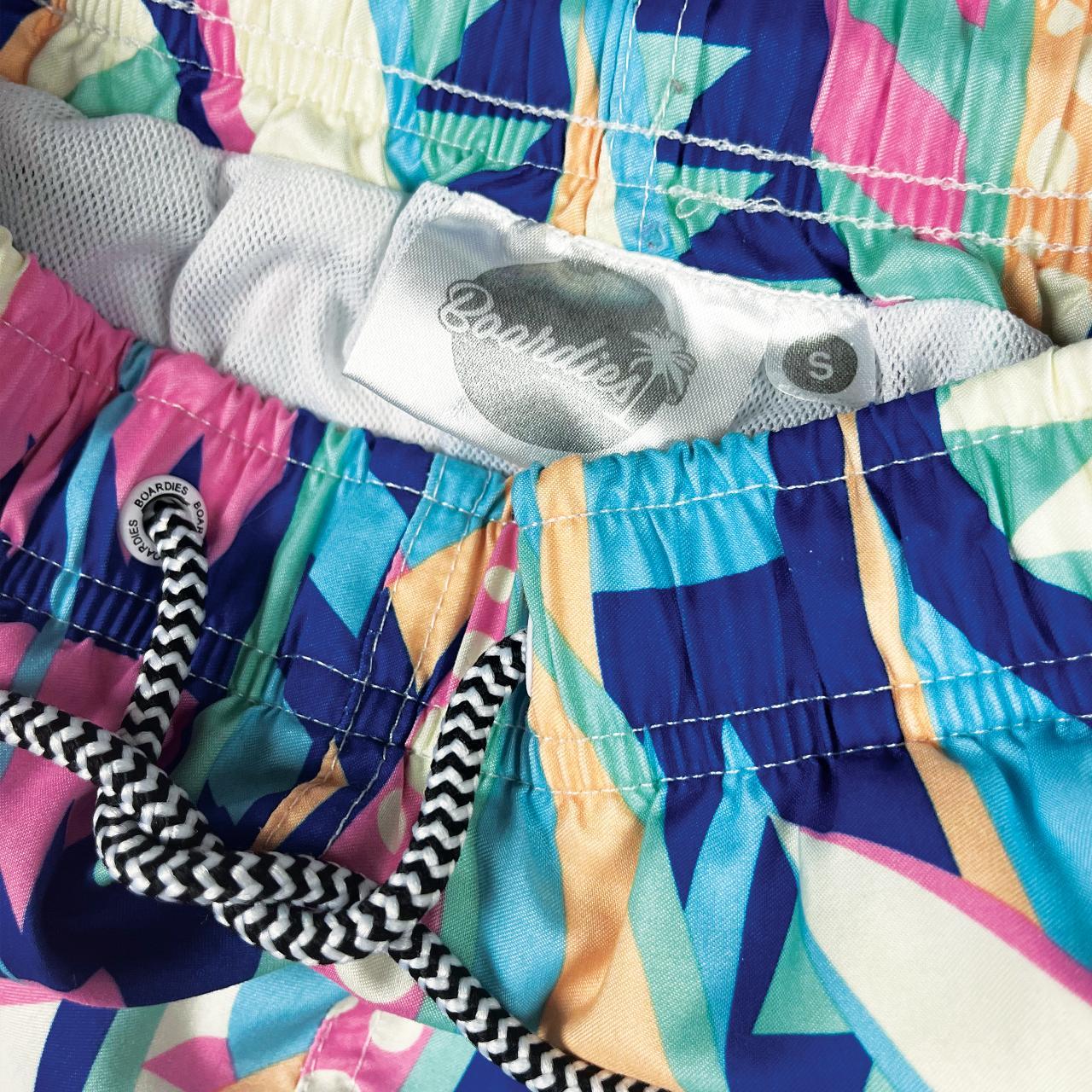 Cute and colorful pastel floral swim shorts from... - Depop