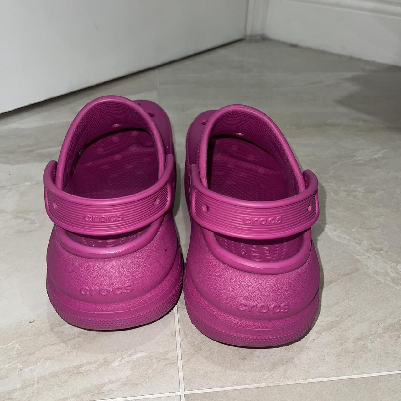 Pink platform crocs 🐊🩷 Women’s size 6, men’s size 4 - Depop