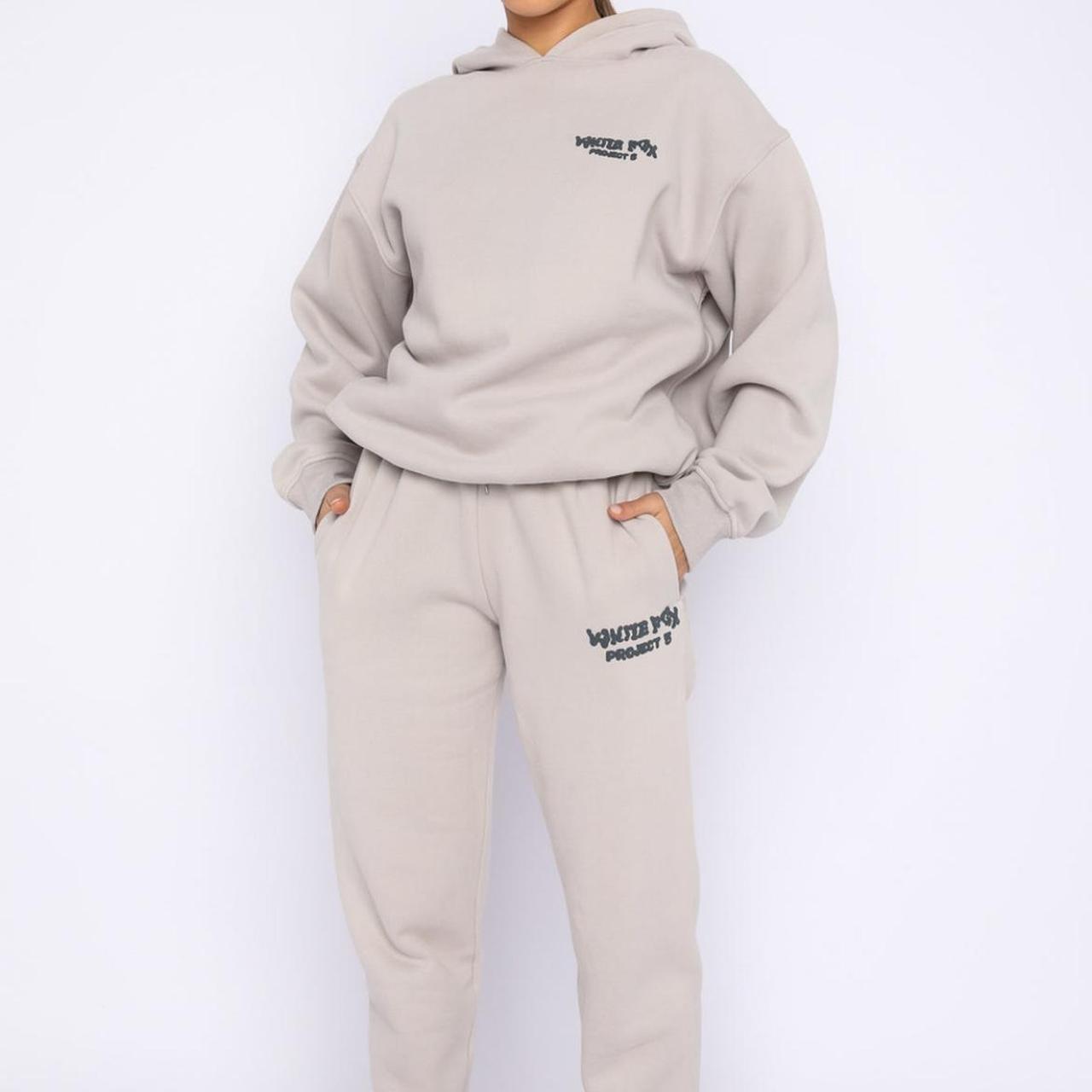 white fox lunar sweat set 🦋 worn a handful of... - Depop