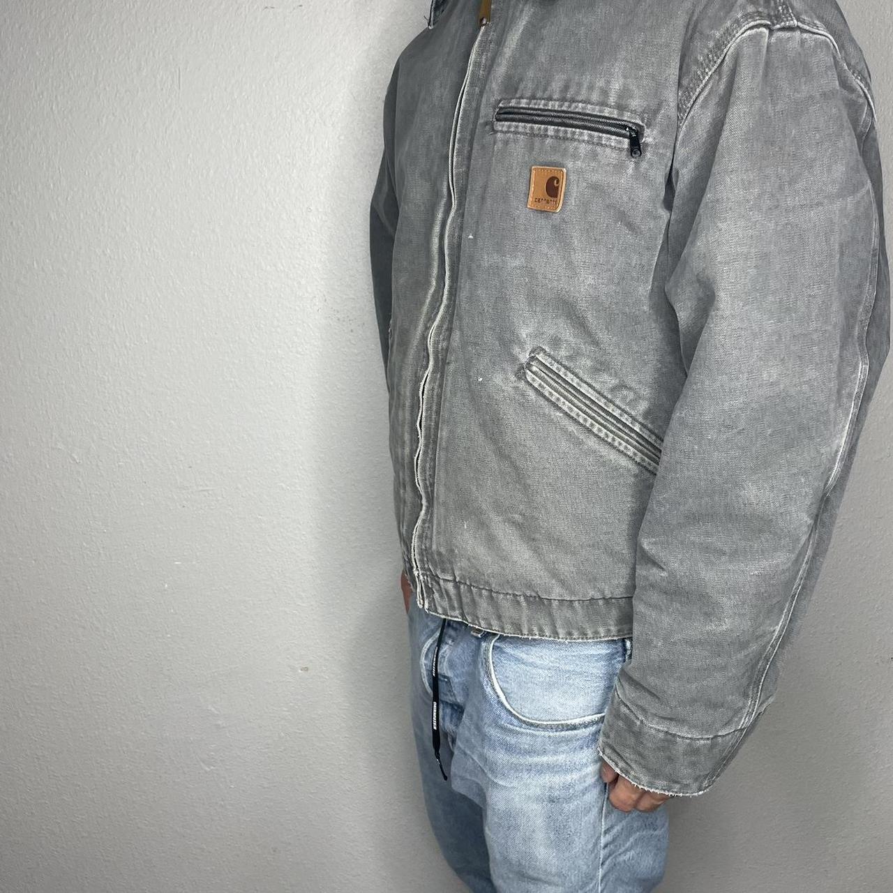 Carhartt Men's Grey Jacket | Depop