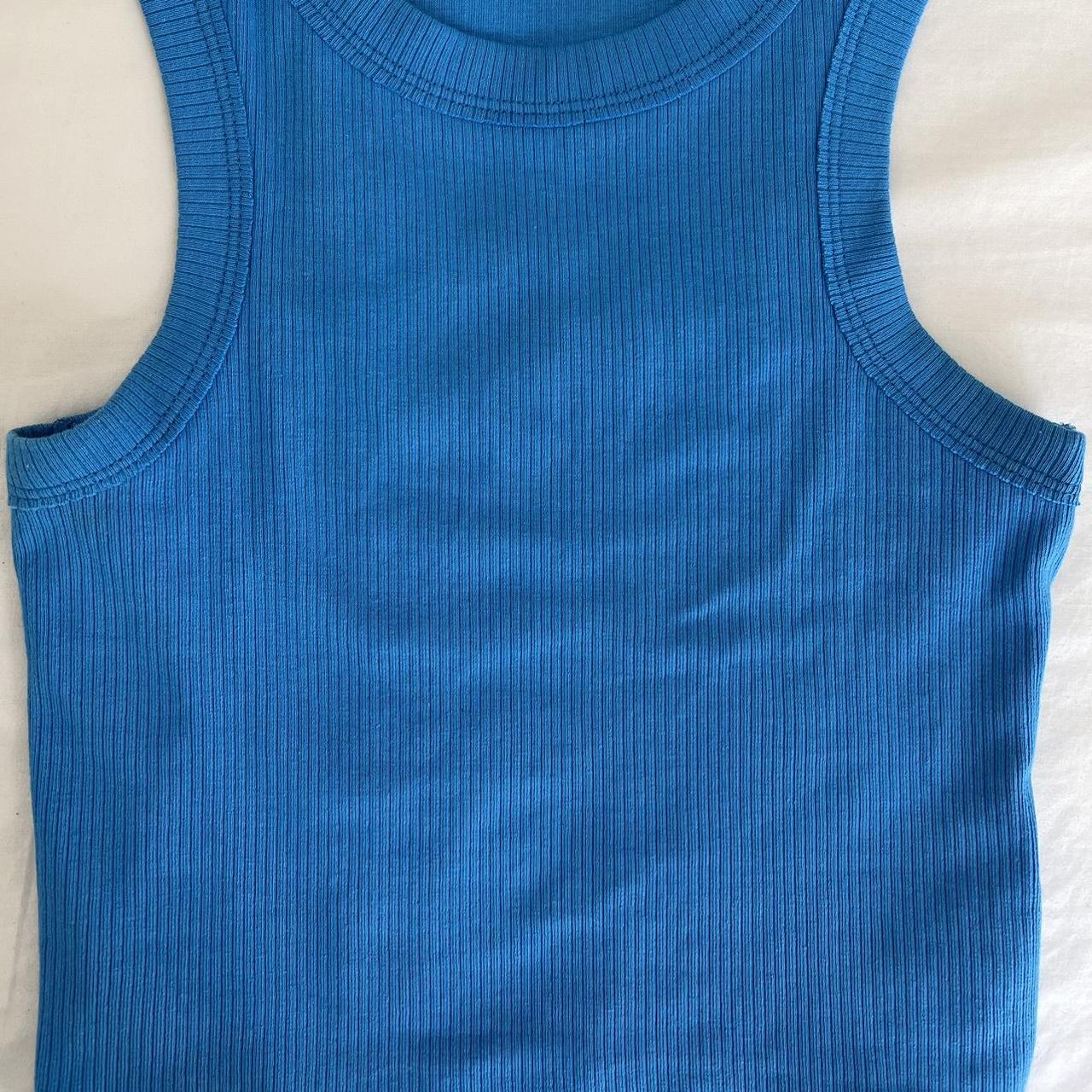Glassons blue rib tank top size small Never worn - Depop