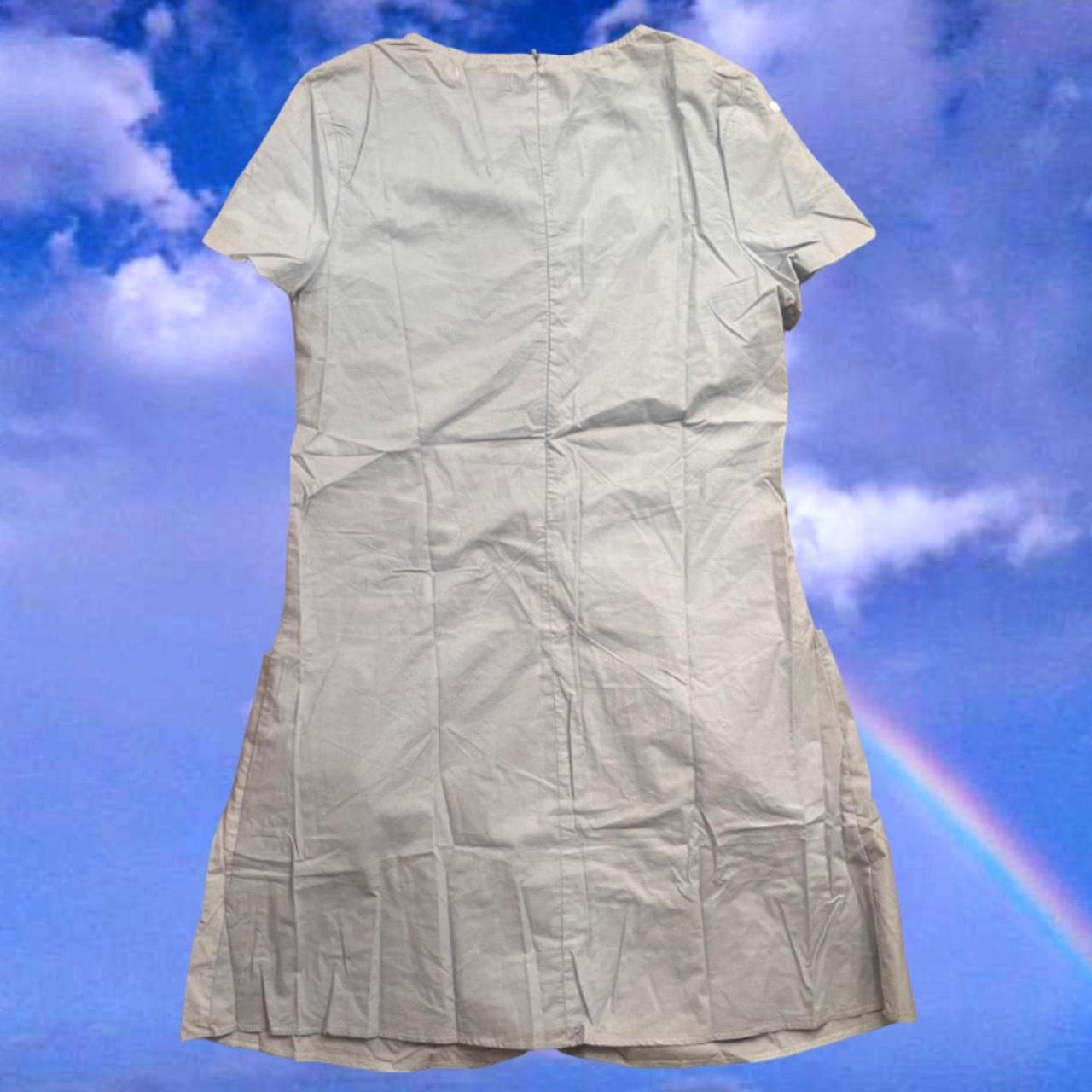 Vintage gray princess seam a line dress. With quirky... - Depop