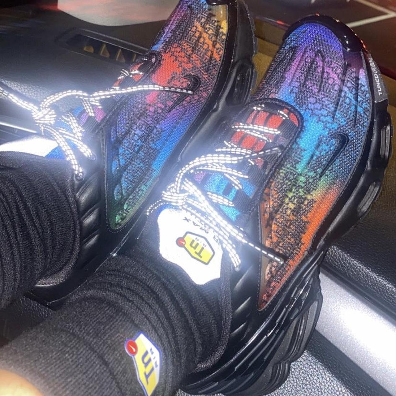 Nike tn tuned air max colourful city print. Fresh as... - Depop