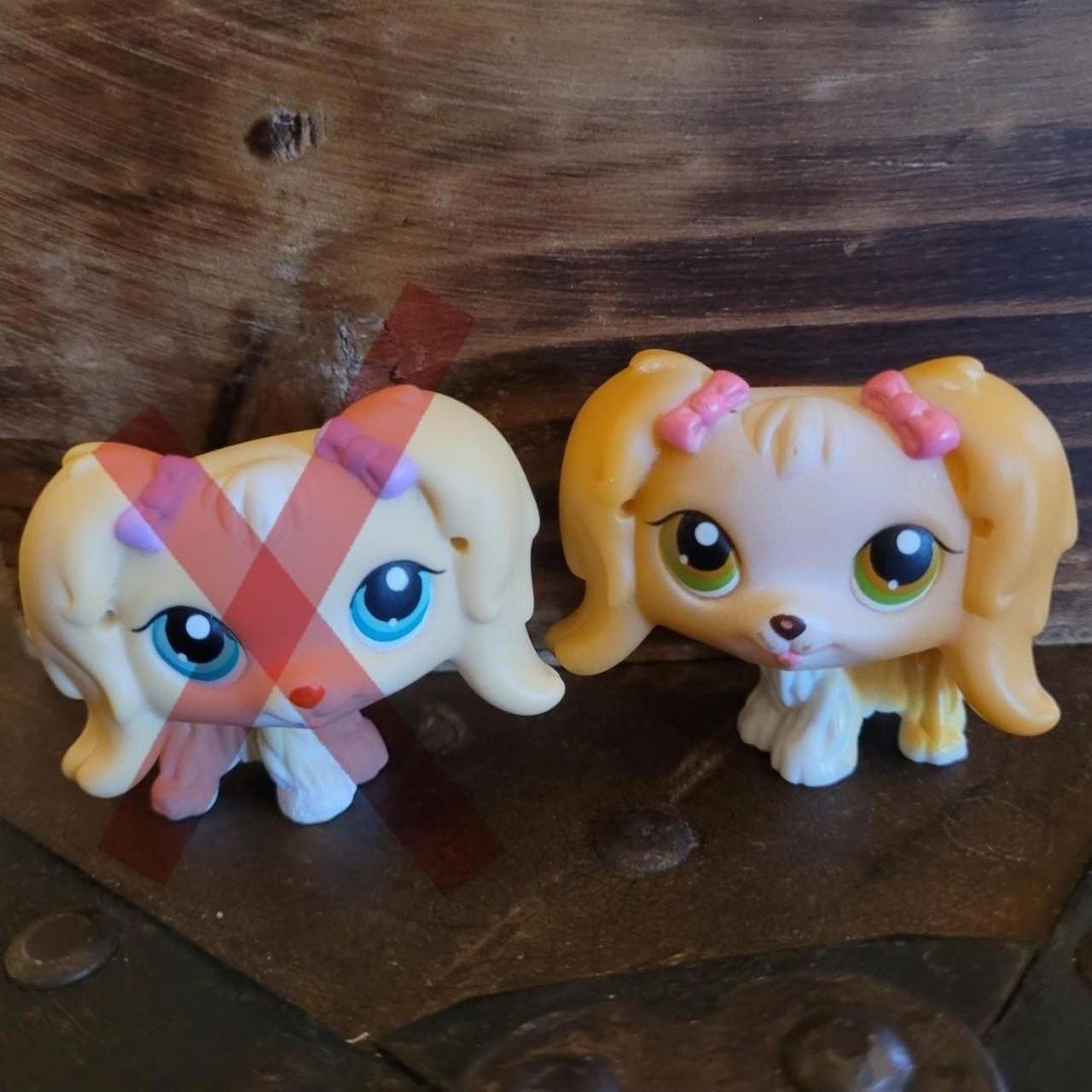 LPS # 079 & # 175 BROWN MALTESE W/ PINK BOWS +... - Depop